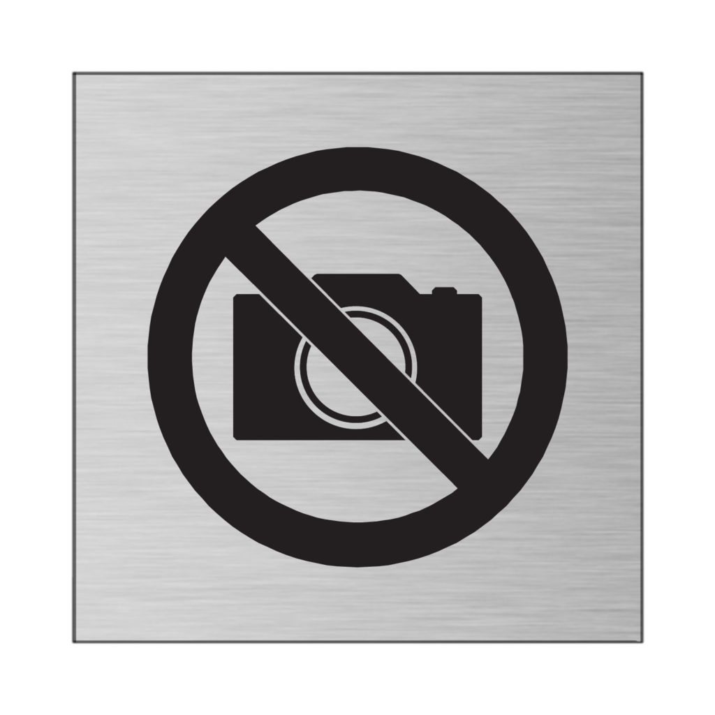 No Cameras - Epic Signs