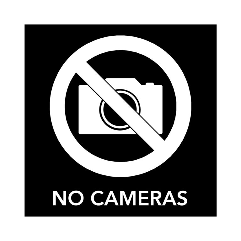 No Cameras - Epic Signs