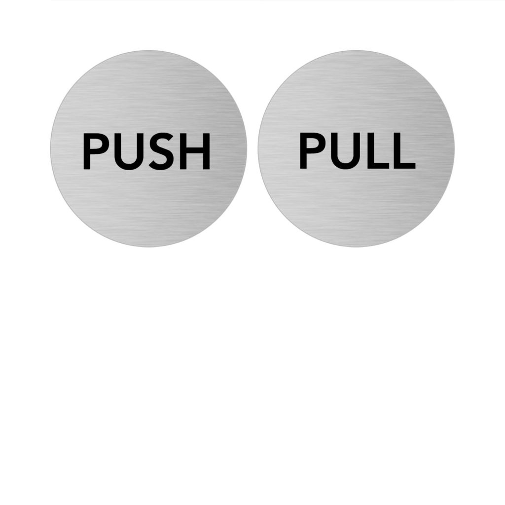 Push & Pull Emblems - Epic Signs