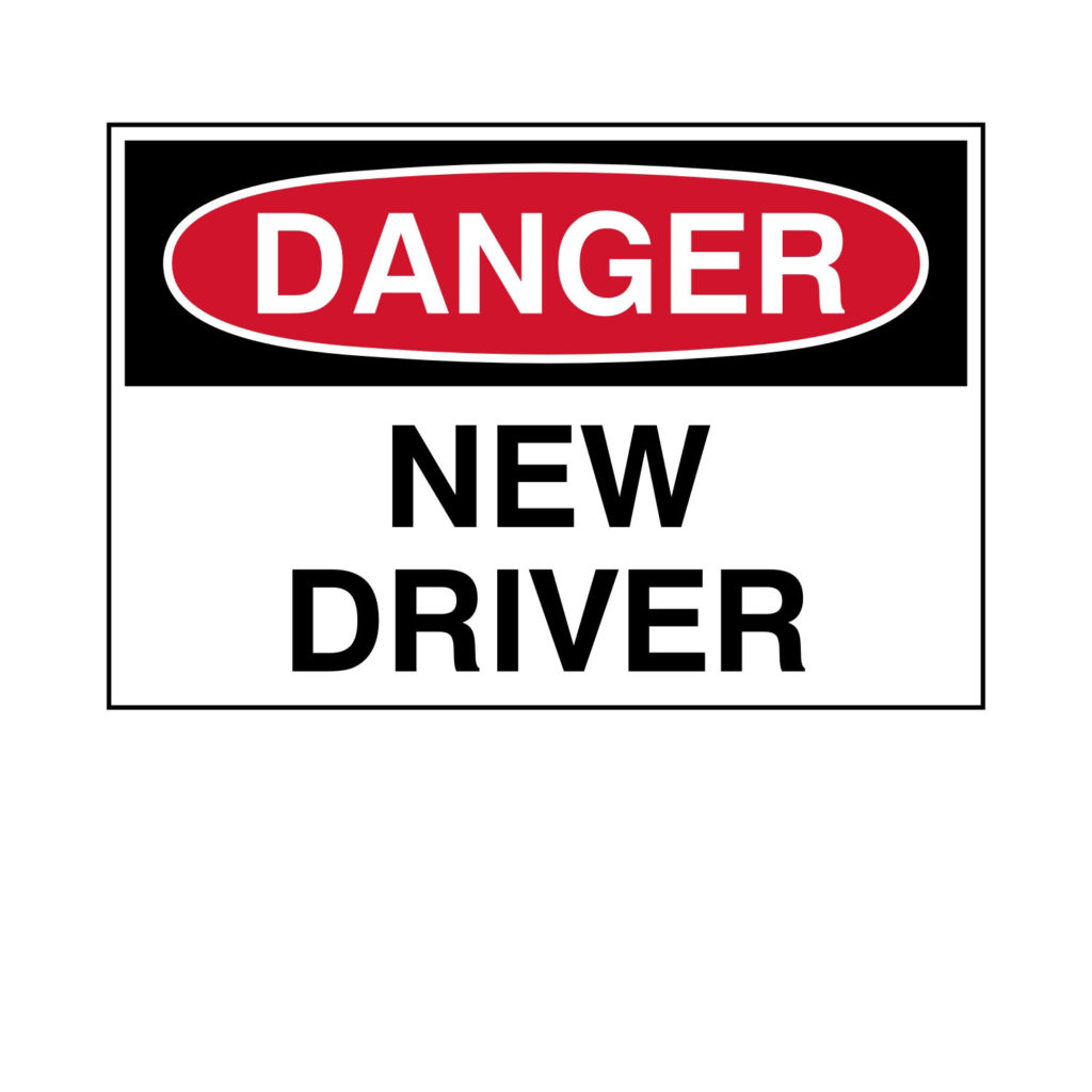 Danger New Driver Sticker - Epic Signs